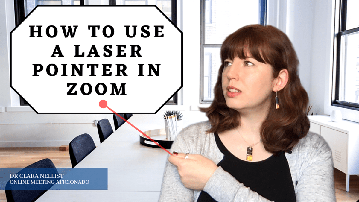 How to use a laser pointer in Zoom – Dr Clara Nellist